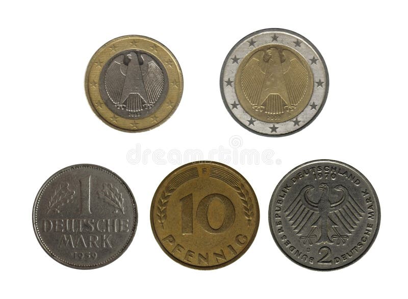 German coins stock photo. Image of euro, europe, income - 8522830