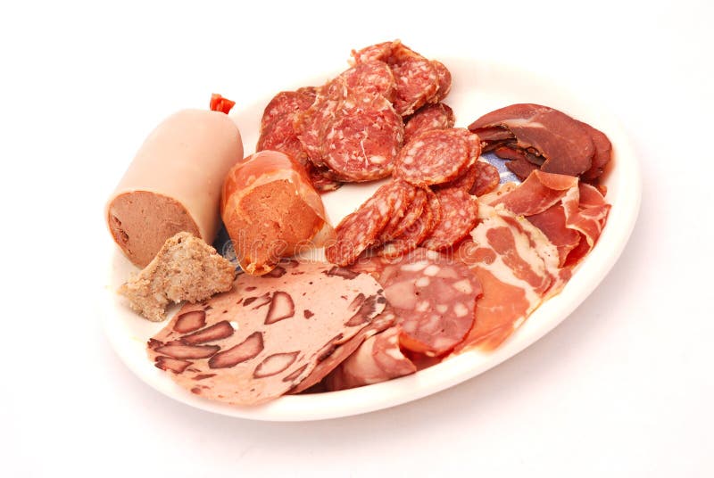 German cold meat platter stock photo. Image of full, food - 4388990