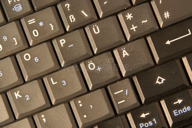 German computer keyboard stock photo. Image of computing - 988798