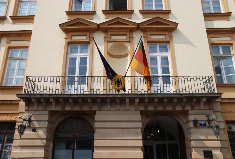 German consulate in Poland editorial photo. Image of city - 239496961