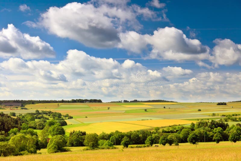 German Countryside and Village Stock Image - Image of conceptual ...