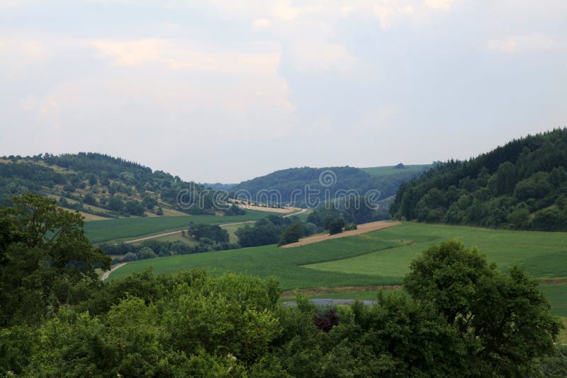 German Countryside stock image. Image of side, clouds - 77205739