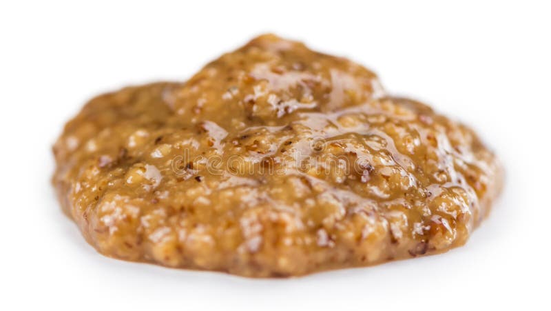 German Cuisine Sweet Mustard Isolated on White Stock Image - Image of ...