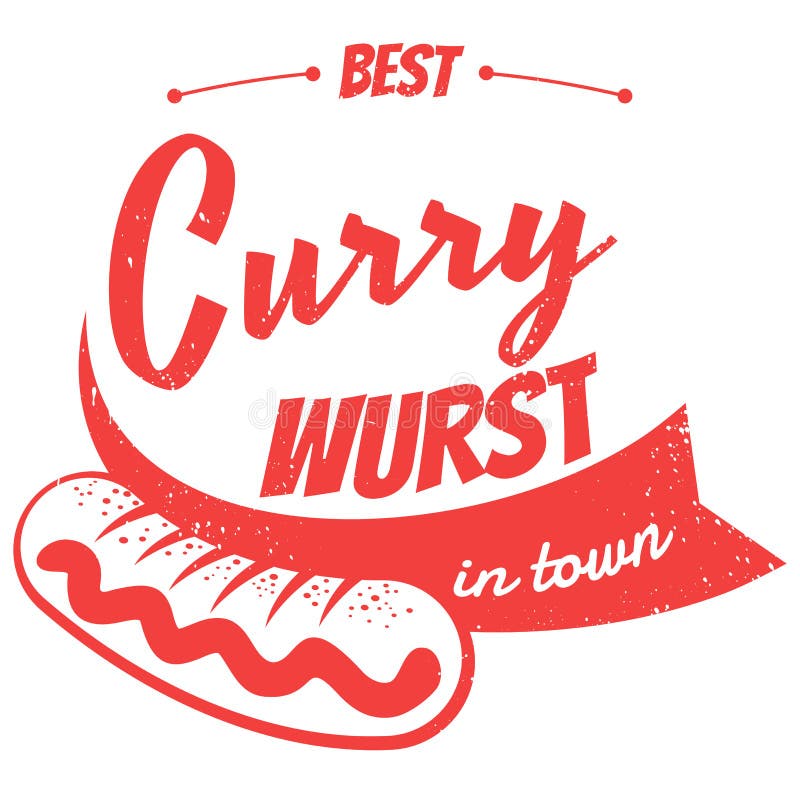 German currywurst stock vector. Illustration of cartoon - 32880457