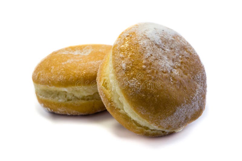 German Donut Whole Berliner Cake for Sale at Patisserie Stock Image ...