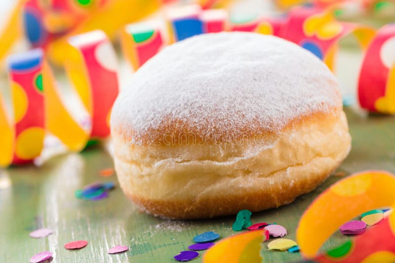 German Donuts - Krapfen or Berliner - Filled with Jam for Carnival ...