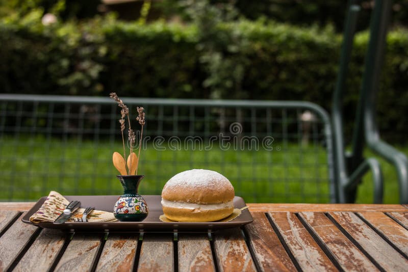 German Doughnut Berliner / Alman Pastasi Stock Photo - Image of pastry ...