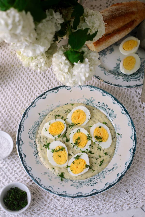 GERMAN EGGS in MUSTARD SAUCE. Stock Image - Image of delicious, sauce ...