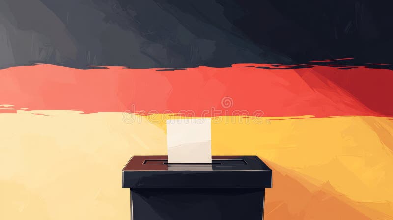 German Elections: Voting Processt Stock Illustration - Illustration of ...