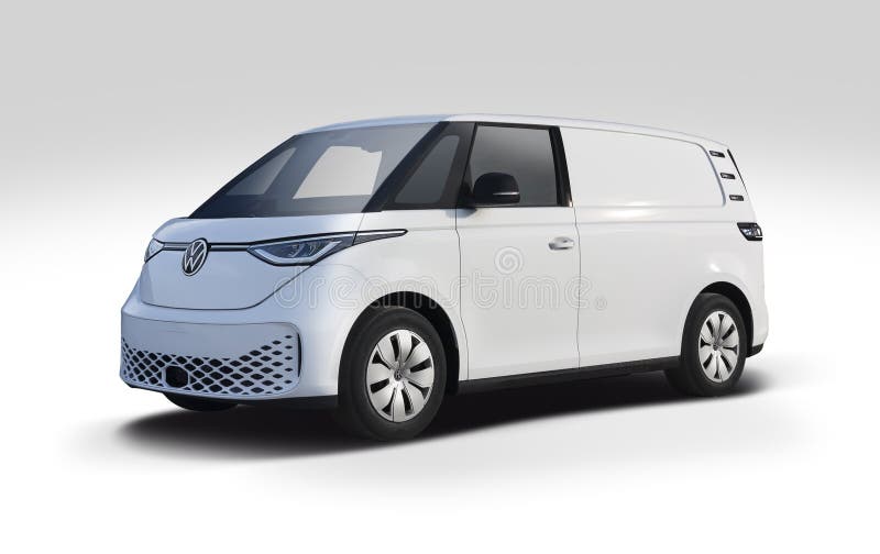 VW ID Buzz Car Isolated on White Background Editorial Photography ...