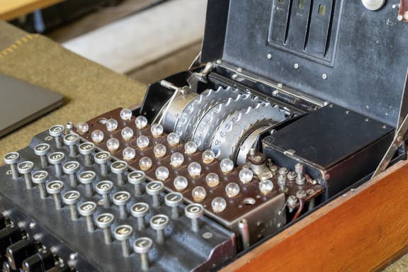 German Enigma Machine Encryption Device from World War II Stock Photo ...