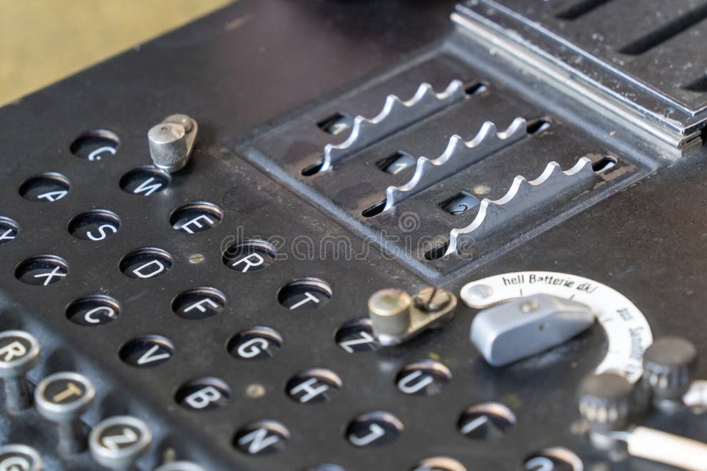 German Enigma Machine Encryption Device from World War II Stock Photo ...