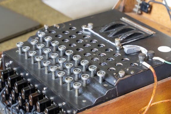 German Enigma Machine Encryption Device from World War II Stock Photo ...