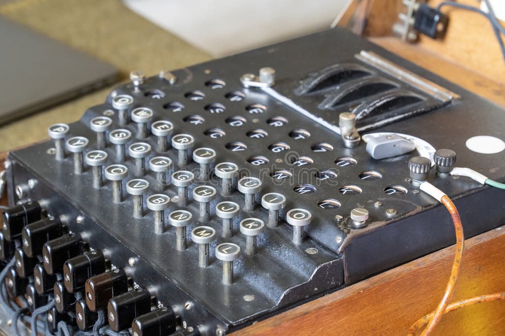 German Enigma Machine Encryption Device from World War II Stock Photo ...
