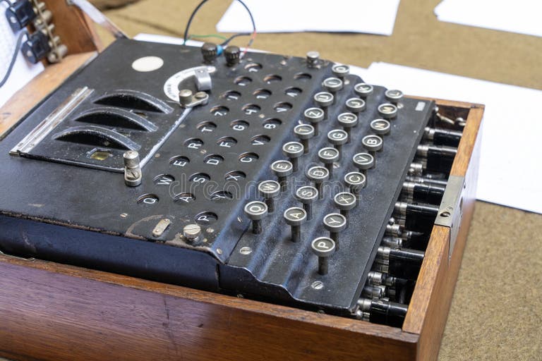 German Enigma Machine Encryption Device from World War II Stock Photo ...
