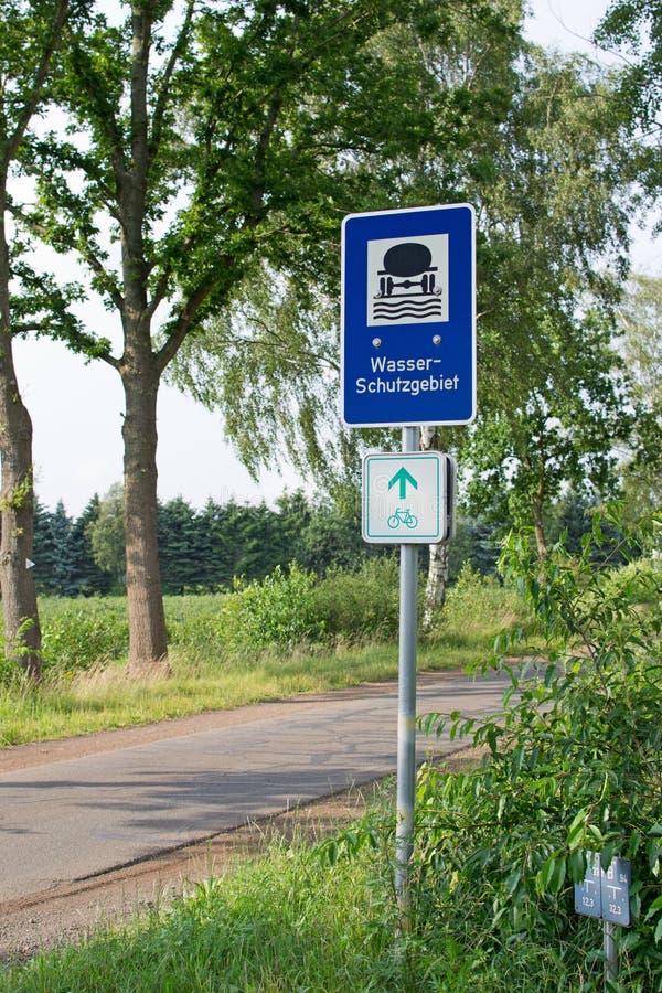 German Environmental Road Sign Stock Photo - Image of protection ...