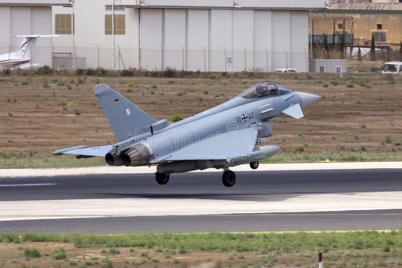German Eurofighter Typhoon editorial photo. Image of military - 291516951