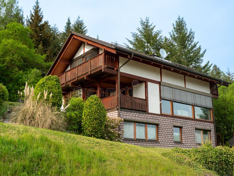 German European Architectural Style of a Rural House Stock Image ...