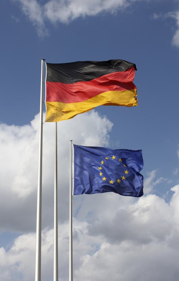 German and European Flags stock photo. Image of germany - 6139324
