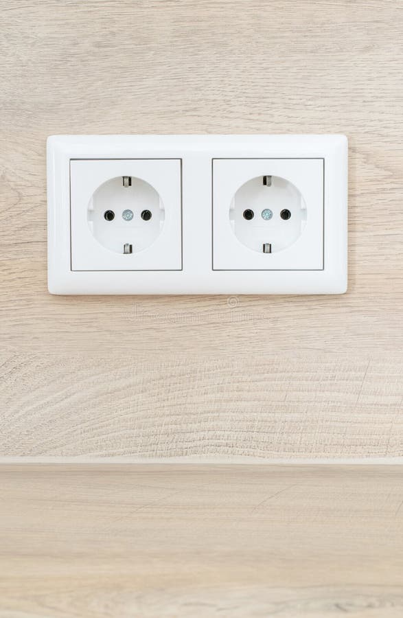 A German European Type of Double Wall Plug Socket Outlet Stock Image ...