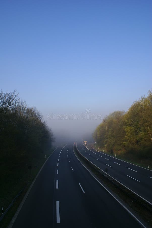 German Expressway with Trees Stock Photo - Image of highway, road: 3735388