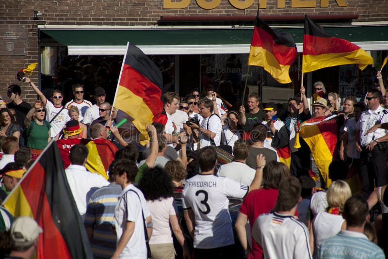 German Fans at World Cup 2010 Editorial Stock Photo - Image of street ...