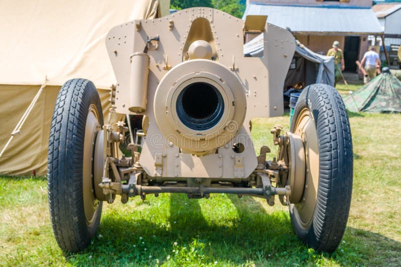 The German field gun stock photo. Image of machinery - 103101282