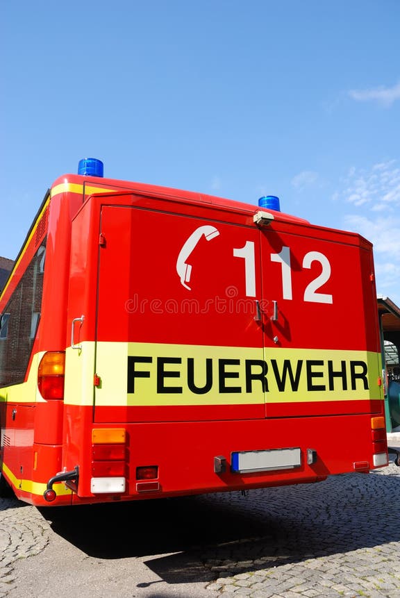 German fire engine stock image. Image of germany, sign - 2844759