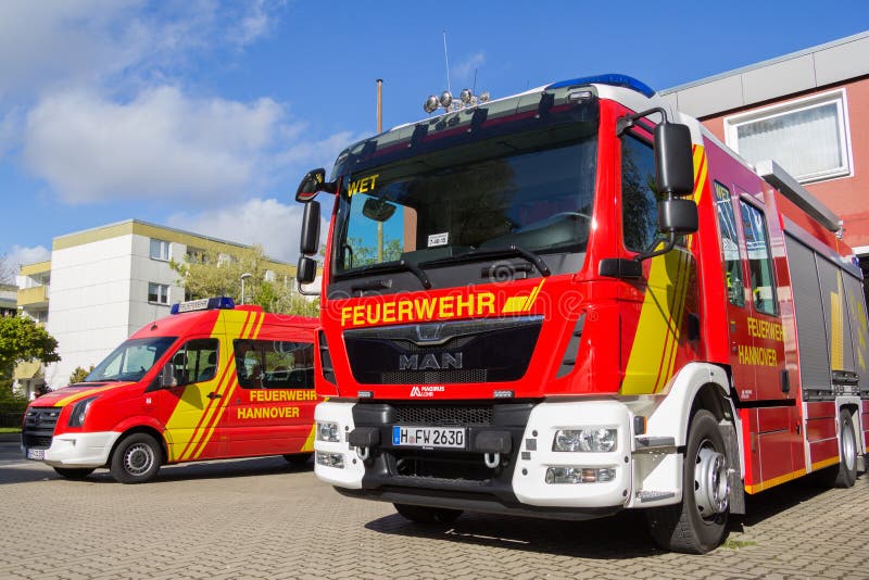 German Fire Service Vehicles from the Professional Fire Department ...