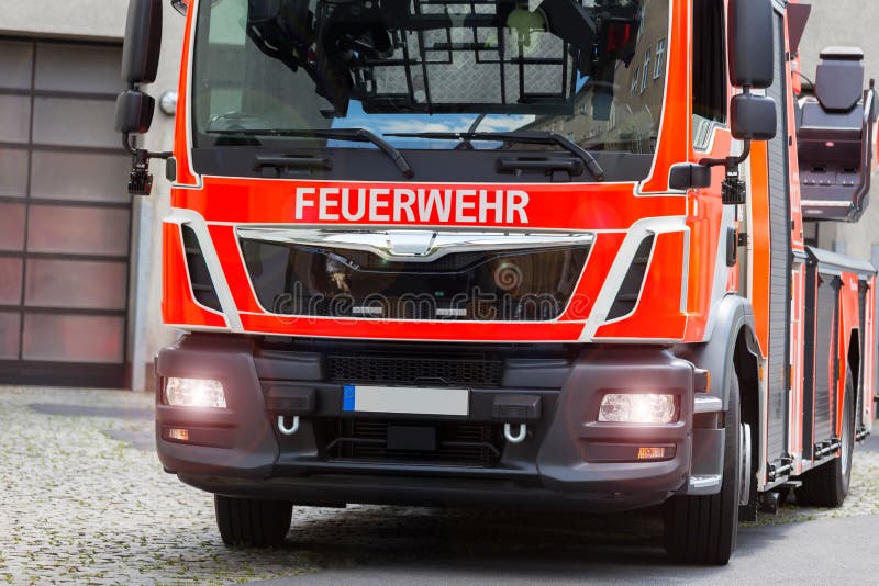 German fire truck stock image. Image of modern, truck - 97853025