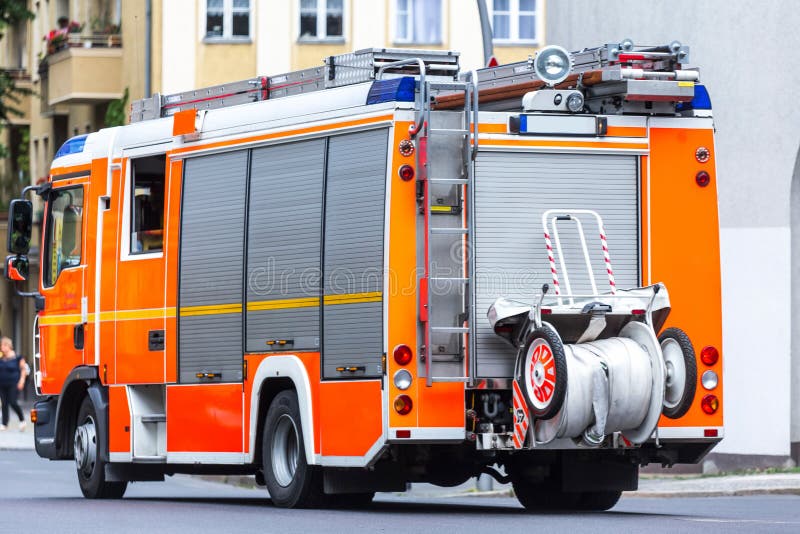 German fire truck stock image. Image of modern, truck - 97853025