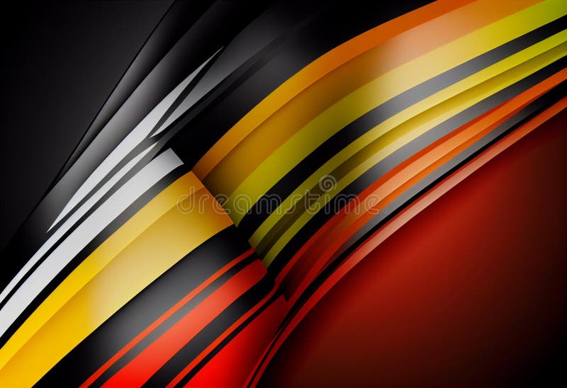 German Flag in Abstract Style. AI Generated Stock Image - Image of ...
