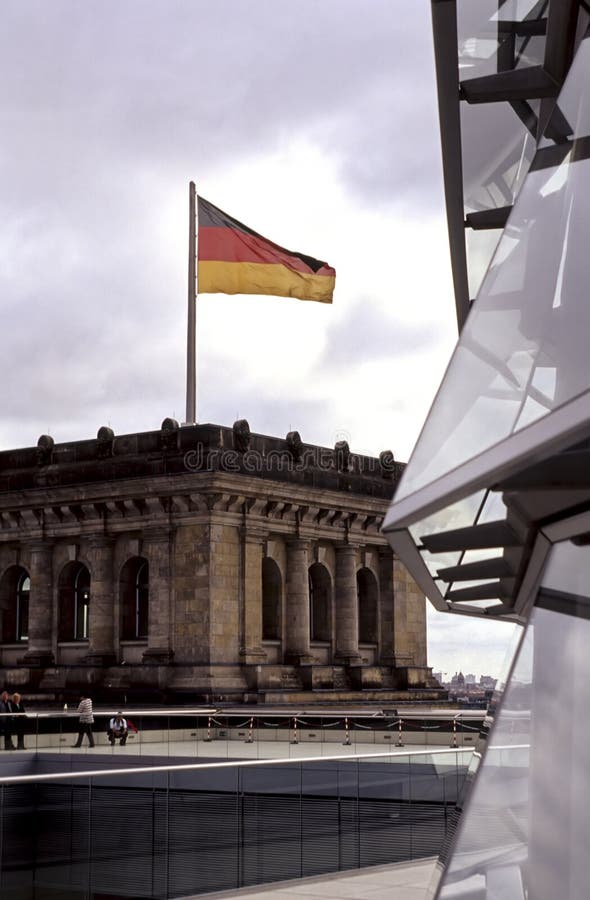 German Flag- Berlin, Germany Stock Image - Image of germany, building ...