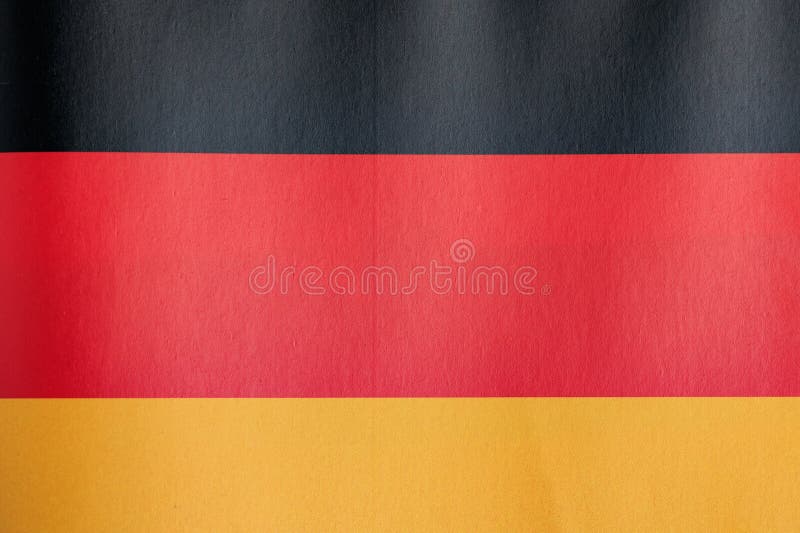 German Flag with Black, Red, and Gold Horizontal Stripes Stock Photo ...