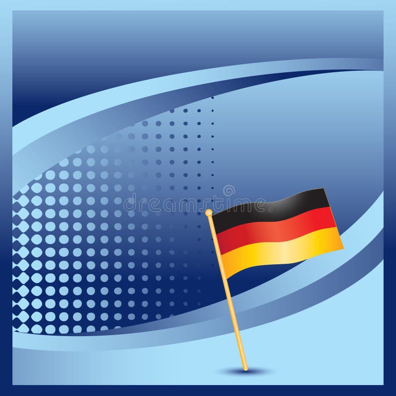 German Flag on Stylized Banner Stock Vector - Illustration of color ...