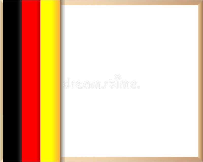 German flag border poster stock vector. Illustration of page - 142865328