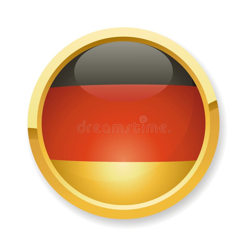 German Flag Button stock illustration. Illustration of shiny - 7315028