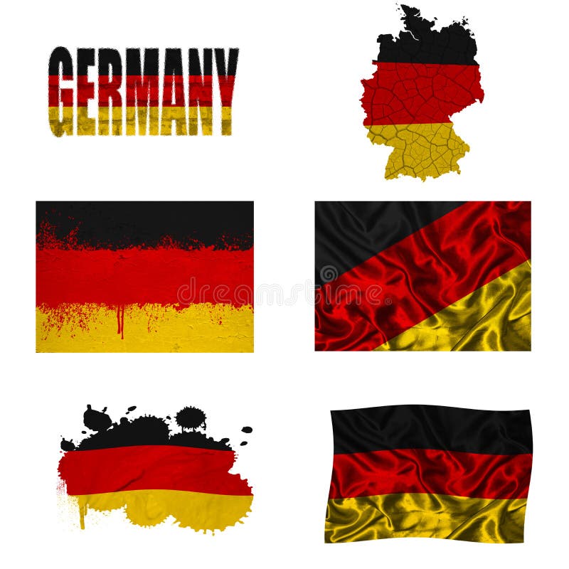 German flag collage stock illustration. Illustration of banner - 27764661