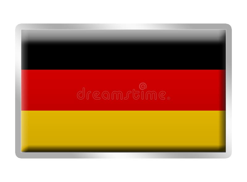 German Flag Enamelled Metal Badge Stock Illustration - Illustration of ...