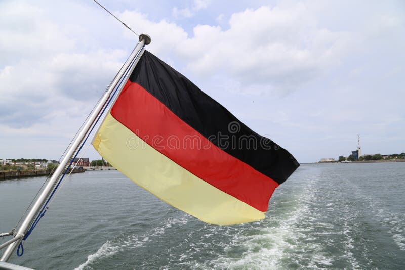 German Flag stock image. Image of stern, country, symbol - 59896909