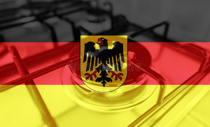 German flag and gas stock image. Image of budget, conceptual - 271353851
