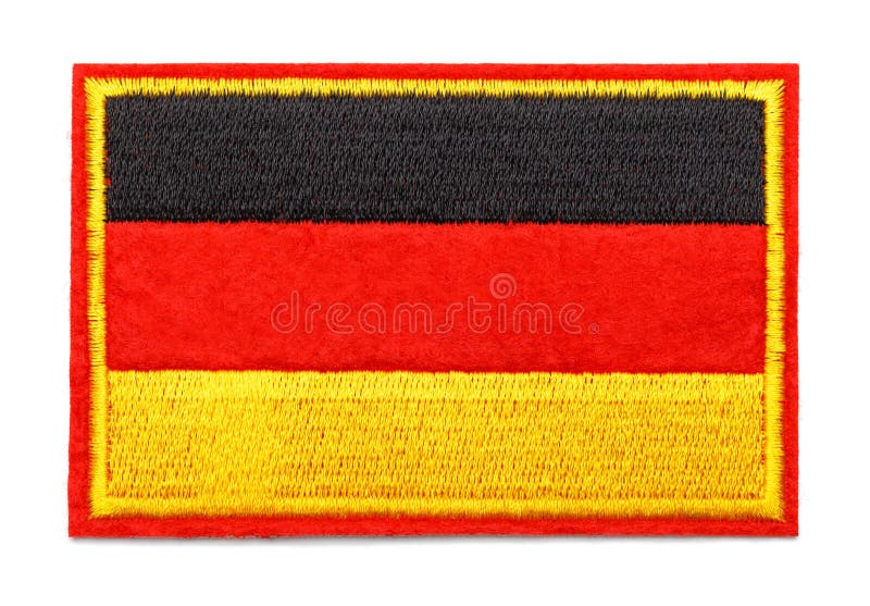 German Flag Patch stock image. Image of material, uniform - 92477401