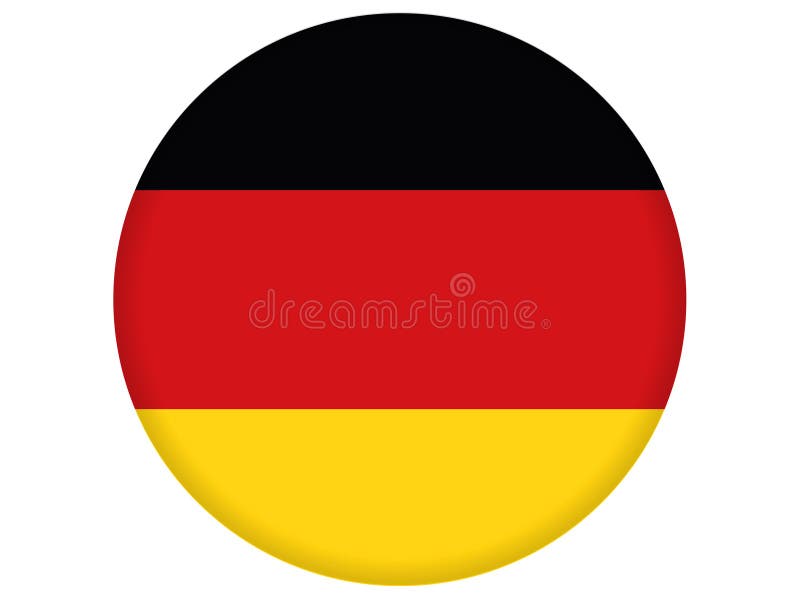 German flag Round Icon stock vector. Illustration of document - 270286325