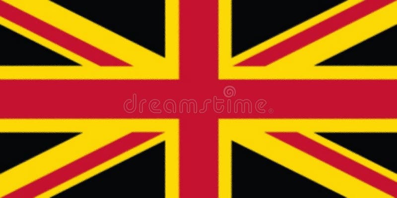 Glossy Glass of German Flag in the Style of the Union Jack Stock ...