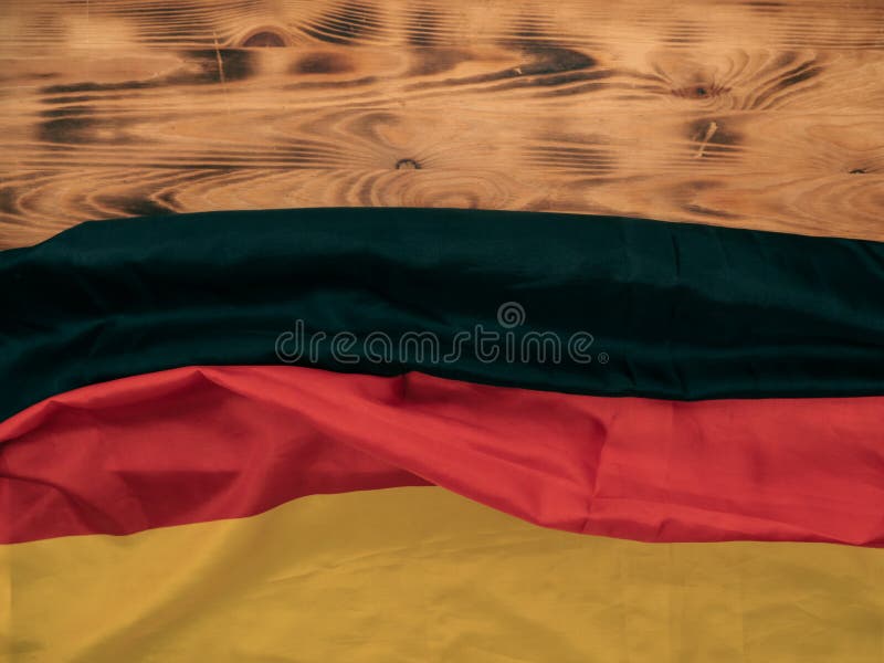 German Flag on a Tree. Concept Made in Germany Stock Image - Image of ...