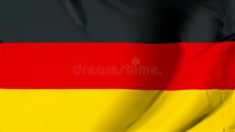 German Flag Waving in the Wind, Seamlessly Looping Stock Footage ...