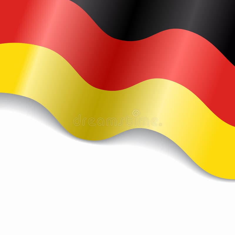 German Flag Wavy Abstract Background. Vector Illustration. Stock Vector ...