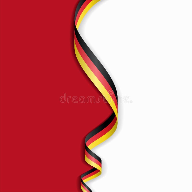 German Flag Wavy Abstract Background. Vector Illustration. Stock Vector ...