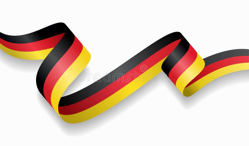 German Flag Wavy Abstract Background. Vector Illustration. Stock ...