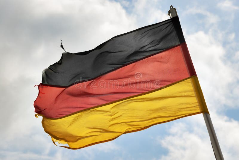 German flag in wind stock photo. Image of flag, symbol - 49430380